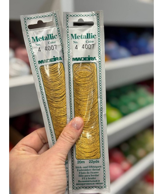 Metallic thread Madeira Metallic N4 4007, pure gold - 77710